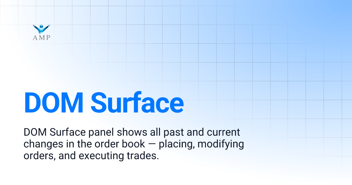 DOM Surface | Help Guide | AMP Futures