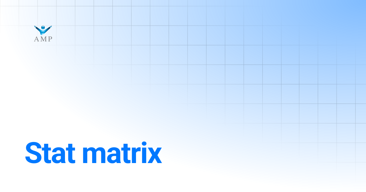 Stat matrix | Help Guide | AMP Futures