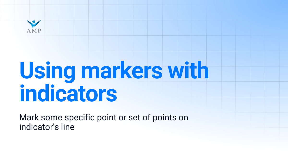 Using markers with indicators | Help Guide | AMP Futures